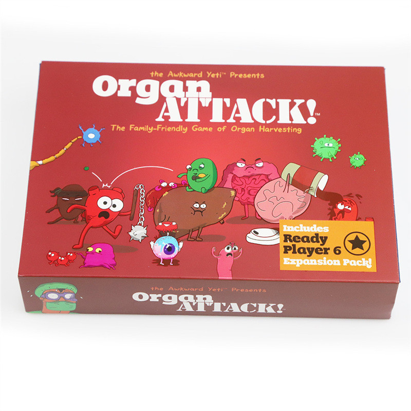 All English Organ Attack Human Organ Attack Board Game Card Card ...