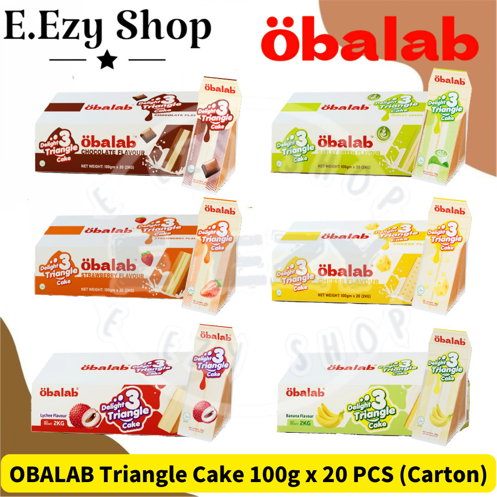 !BORONG! OBALAB TRIANGLE CAKE CARTON 100g x 20pcs | Shopee Malaysia