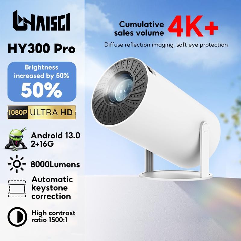 A】HY300Pro projector LONAISCI New Upgrade Mini WiFi Projector Full HD ...