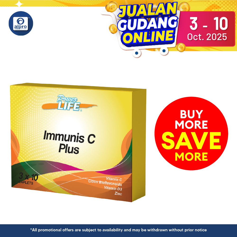 Alpro Pharmacy Exclusive - Powerlife Immunis C Plus 3 X 10s | Shopee ...