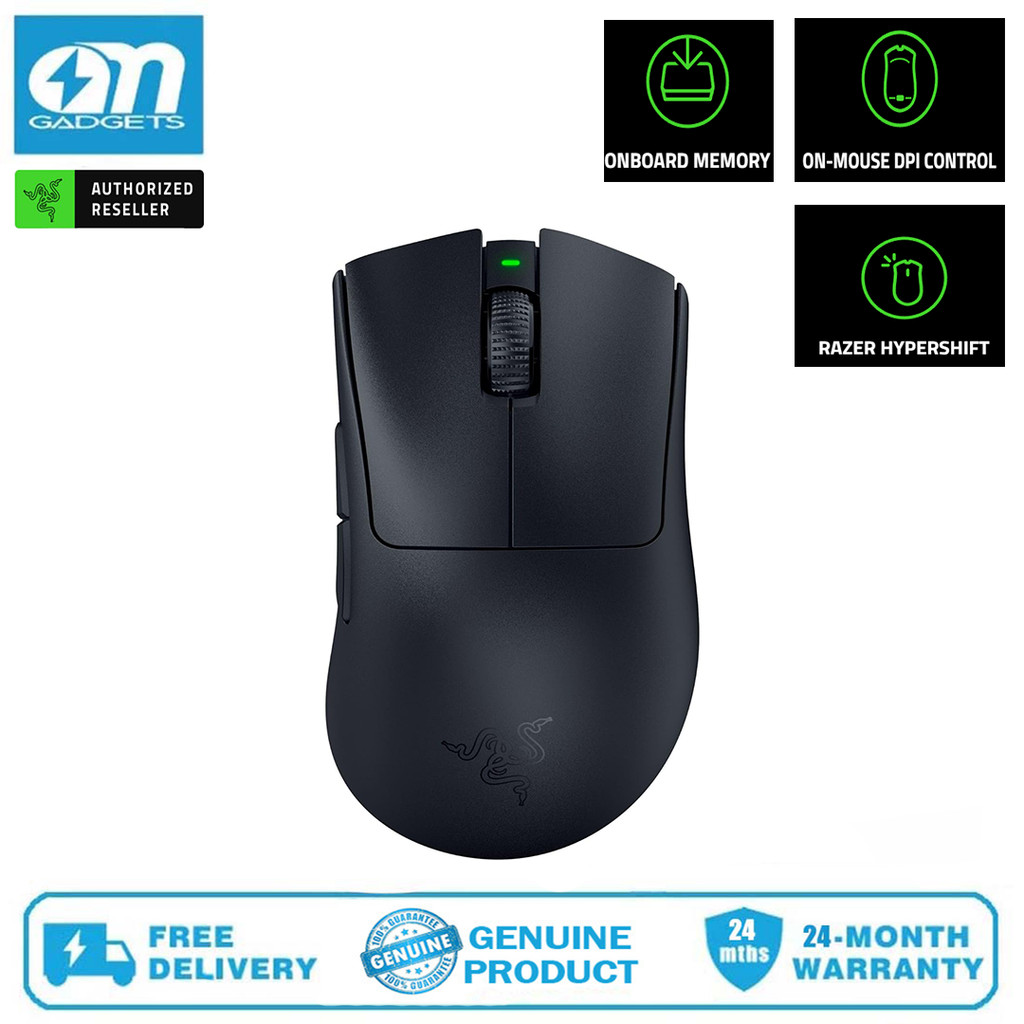 Razer DeathAdder V3 Pro Gaming Mouse: 63g Ultra Lightweight - Focus Pro ...