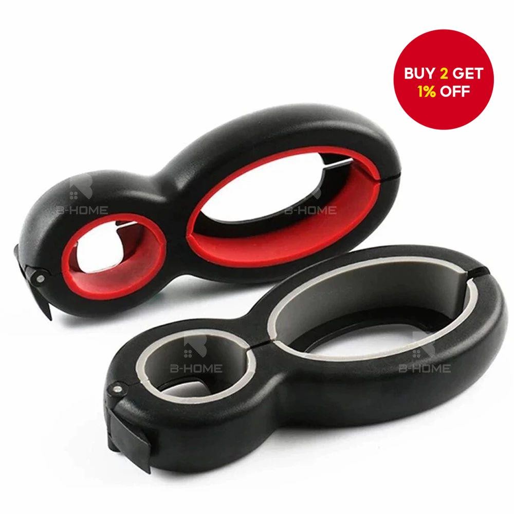 6-in-1 bottle opener, can opener, bottle cap unscrew, multifunctional ...