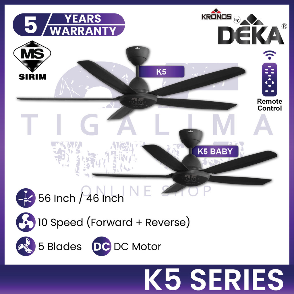 DEKA KRONOS K5 56 Inch K5 BABY 46 Inch 5 Blades 10 Speed Forward ...