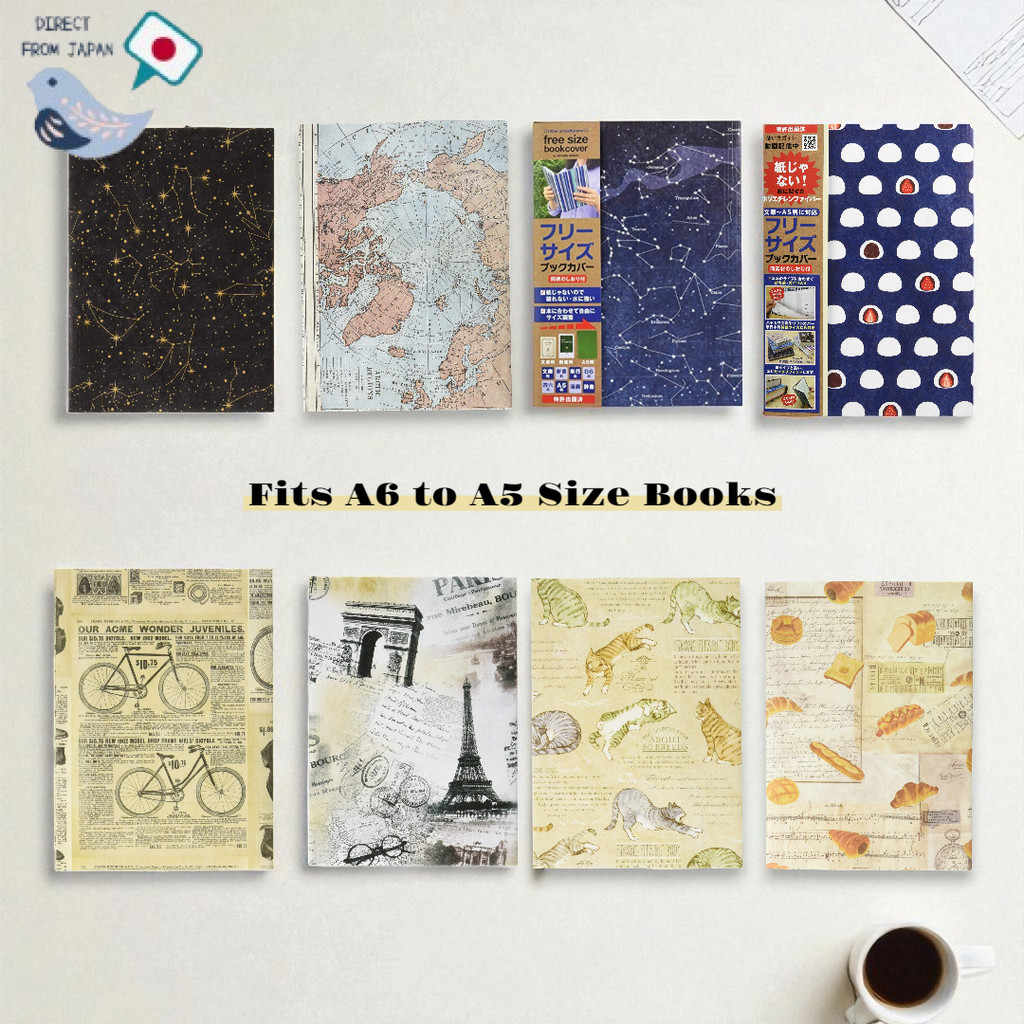 ARTEMIS Free-Size Book Cover fits up to A5 – Cute Stylish Designs for ...