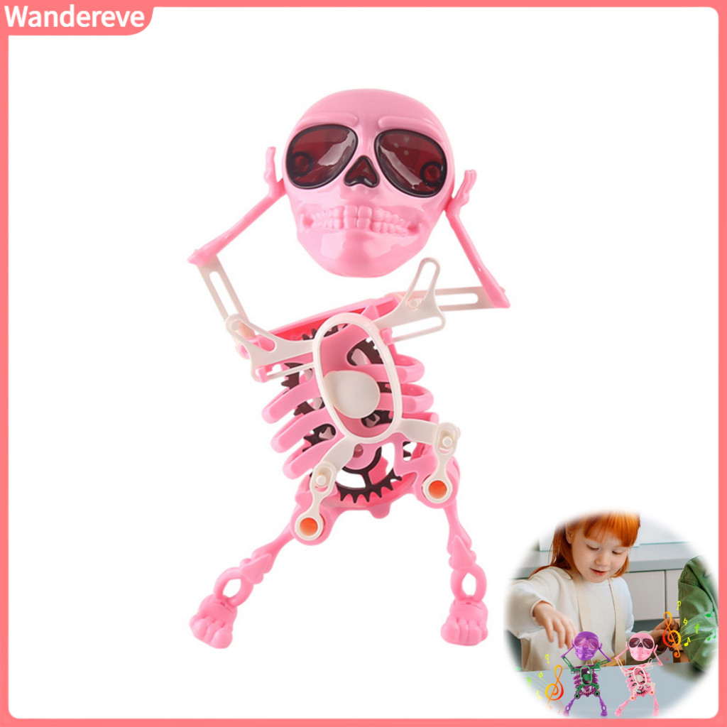 Wandereve| Electric Dancing Skeleton Toy 3d Skeleton Wind-up Toy Spooky ...