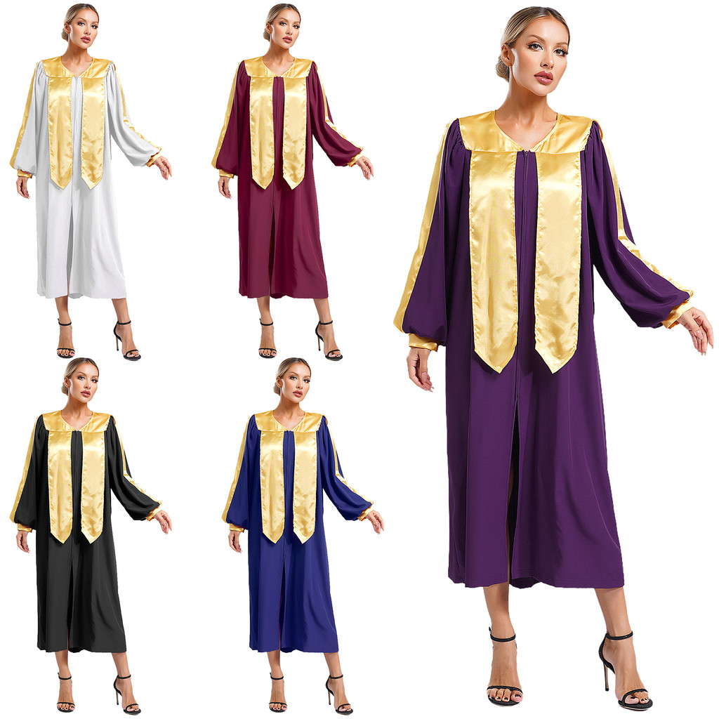 Loodgao Unisex Womens Mens Choir Robe Halloween Cosplay Theme Party ...