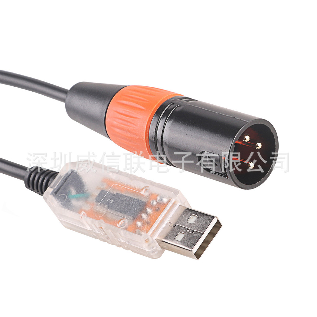 USB ke RS485 Kad Port Bersiri USB ke DMX512 Antara Muka Penyesuai ...