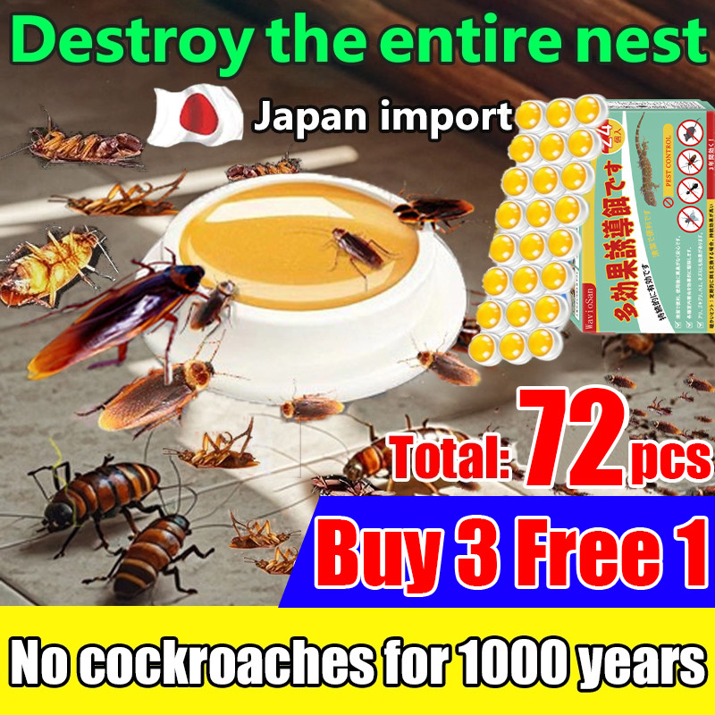 Buy 3 free 1 WavioSan Cockroach killer Racun lipas Perangkap lipas Wipe ...