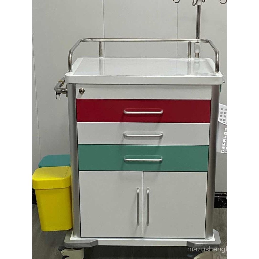 Hospital Rescue Anesthesia Trolley Medicine Delivery Replacement Liquid ...