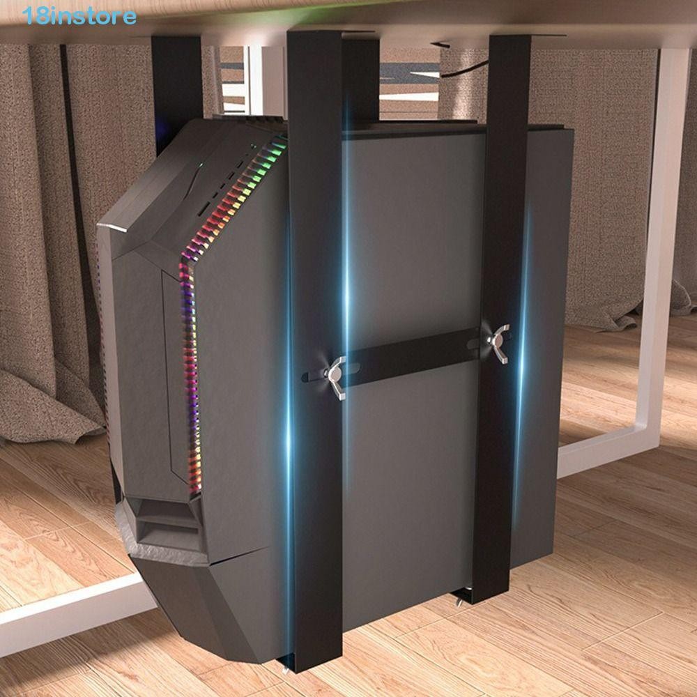 INSTORE Universal PC Case Holder, Rustproof Steel Adjustable CPU Stand ...