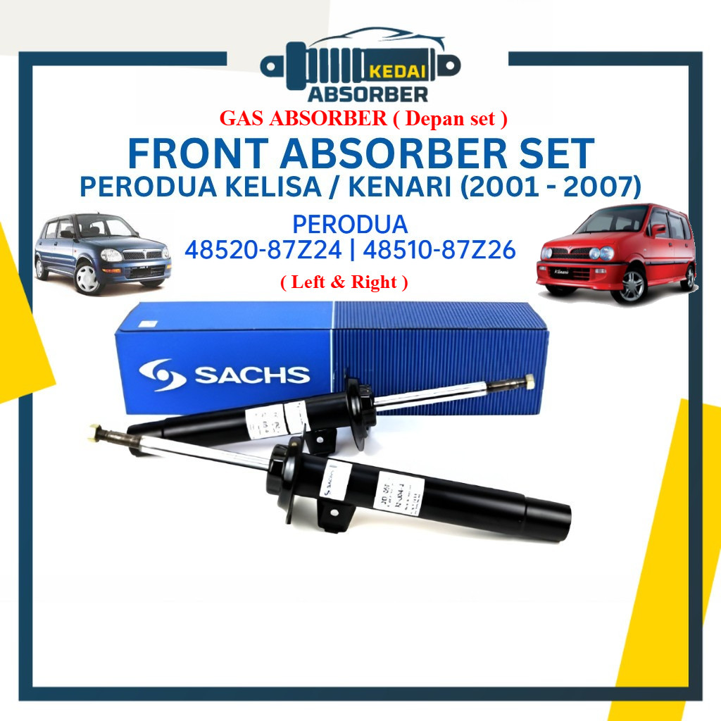 Perodua Kenari absorber depan set ( Left & Right ) ZF SACHS Shock ...