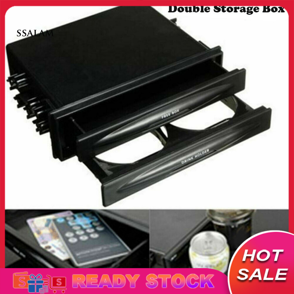 【Ready Stock] Car Radio Box Multipurpose Double Layers Compact ...