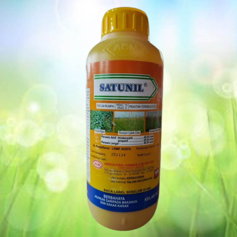 [ORIGINAL] 1L Satunil ACM Racun Rumput Padi / Racun rumpai -Thiobencarb ...