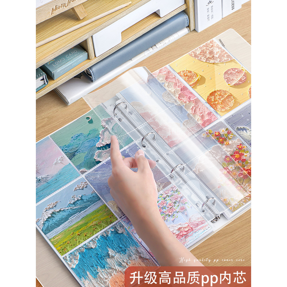 Large Size A4 Popcorn Oil Pastel A5 Storage Book 16K Strap Loose-leaf ...