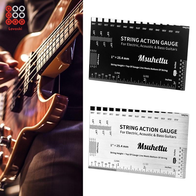 [Lovoski] Guitar String Ruler Tuning Gauge Measuring Instrument And ...