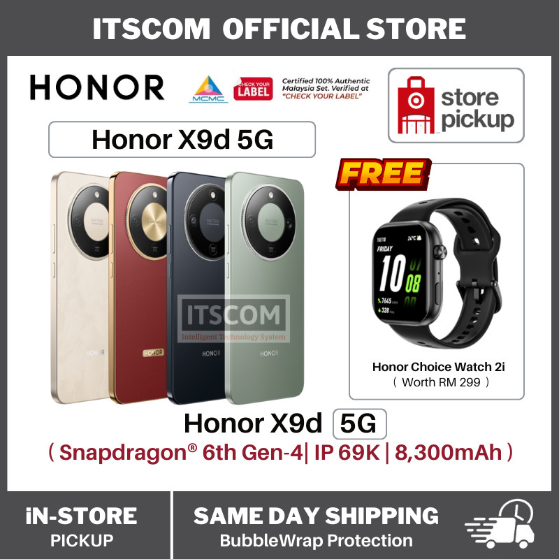 HONOR X9d 5G Smartphone 24(12+12)GB + 256/512GB ROM 108MP OIS+EIS OLED 8300mAh Reverse Charge ...
