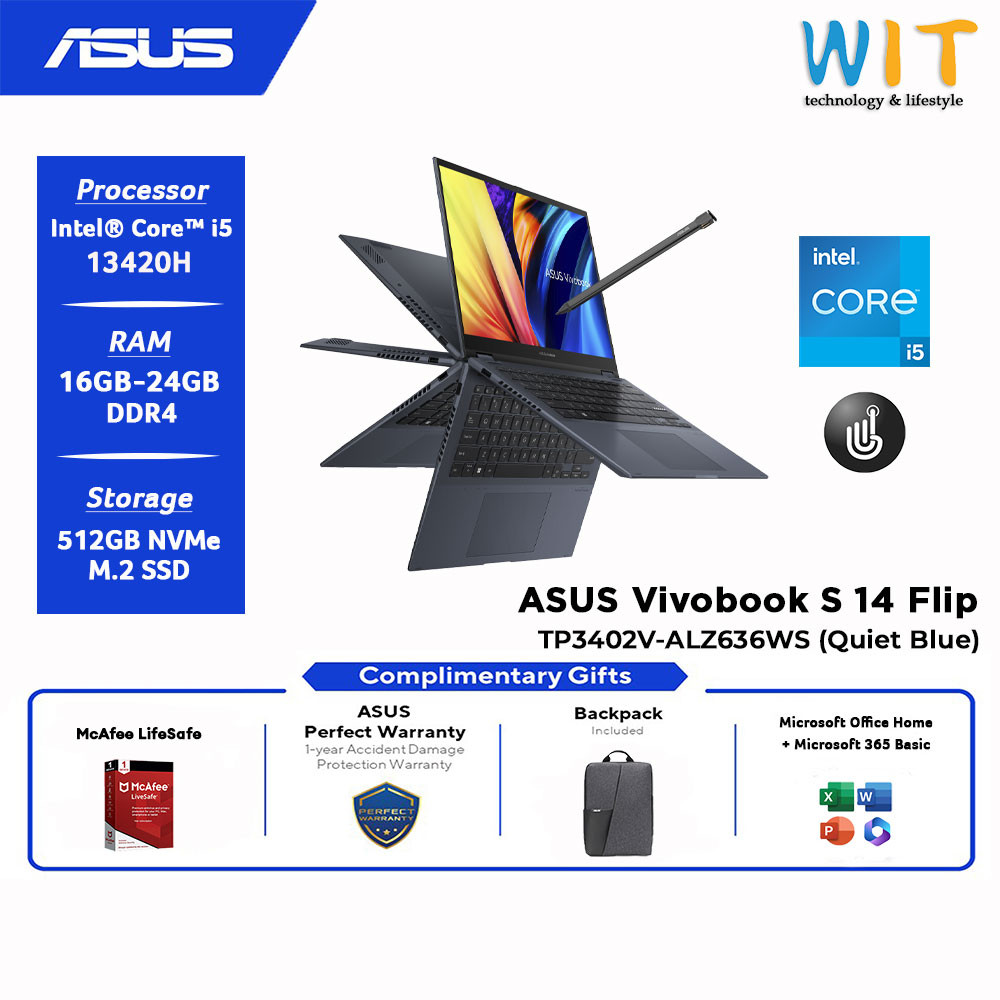 Asus Vivobook S 14 Flip TP3402V-ALZ636WS (Intel Core i5-13420H/16GB ...