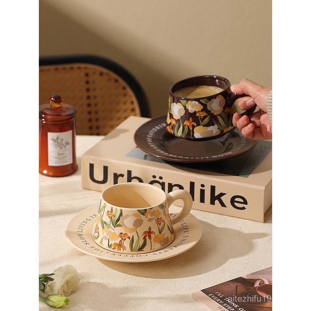 Medieval Style Coffee Cup Design Niche Cup Girls Ceramic Afternoon Tea ...