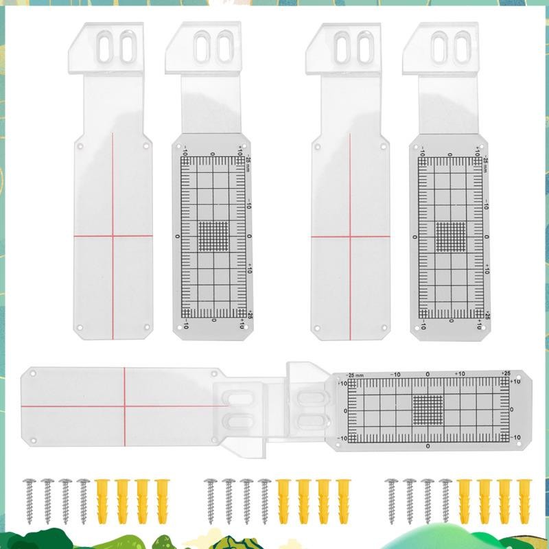 3 Pcs Crack Monitoring Record, Acrylic Corner Tell-Tale Monitor,Tell ...