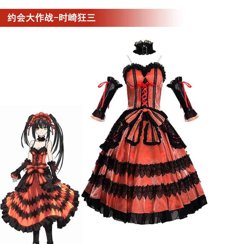 Dating Battle DATE A LIVE Tokisaki Crazy Three Spirit Costume cosplay ...
