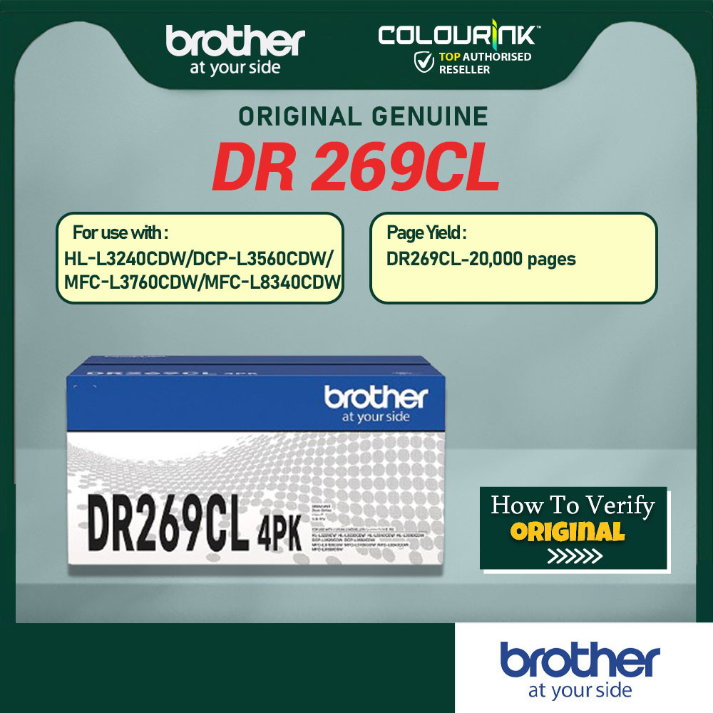 Brother Original Genuine DR-269CL Original Colour Drum Unit for ...