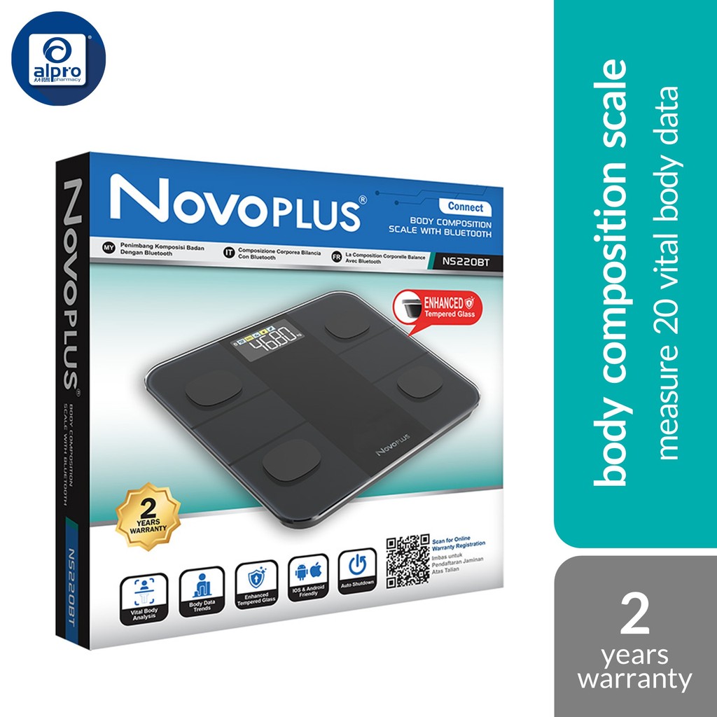 Novoplus Body Composition Scale with Bluetooth NS220BT | Shopee Malaysia