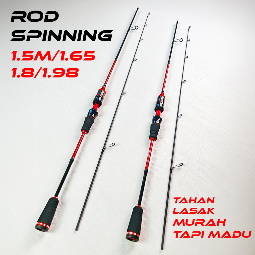 Tachi Sentap Rod UL Spinning 2-6lb Joran Ultralight 1.5m 1.65m 1.8m 1 ...
