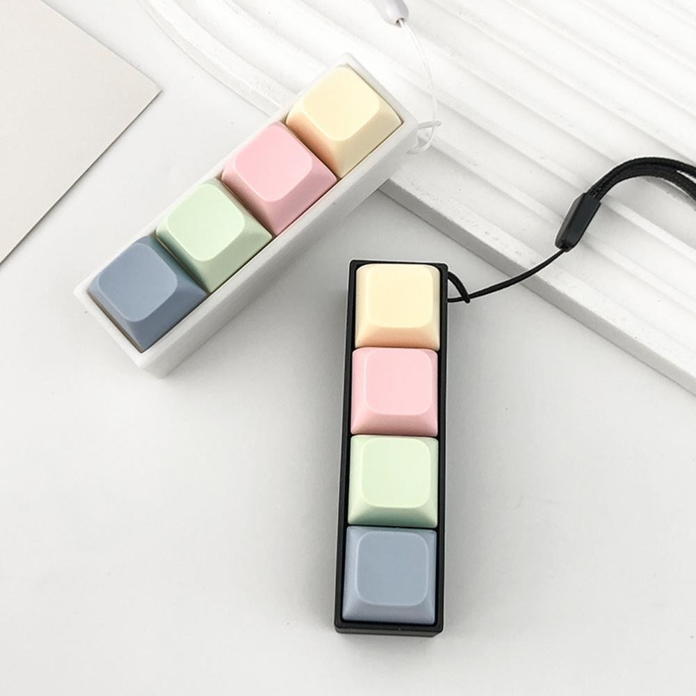 Macaron Color Keyboard Key Toy DIY Button Keycap Sensory Fidget ...