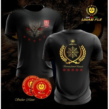 LEGASI PLB Limited Edition Baju T-Shirt 100% Cotton Unisex Cool Casual ...
