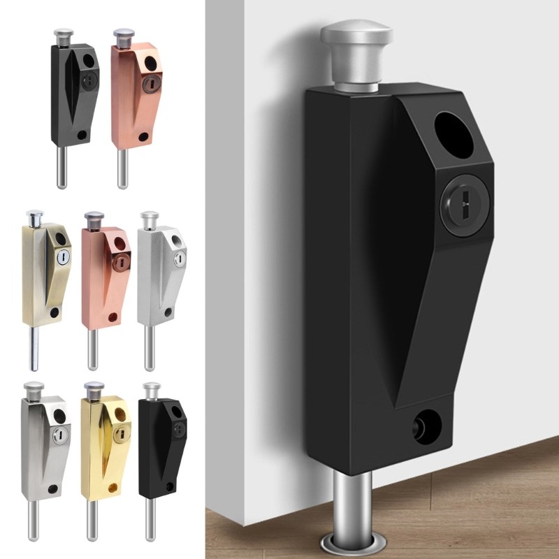 Sha Aluminum Alloys Revolving Door Ground Lock Sliding Door Latches ...