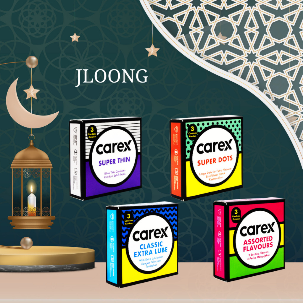 KAREX CAREX ® Condom [Classic Extra Lube / Assorted Flavours / Super ...