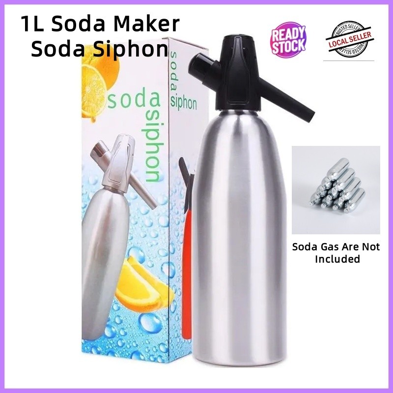 Soda Maker 1 Liter Cold Drink Carbonated Bubble Water Machine DIY ...