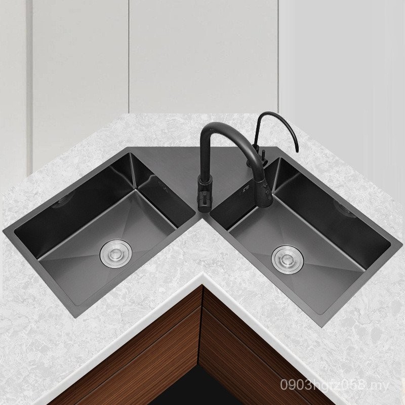 Vegetable Wash Basin Wash Basin Thickened L-Shaped Under Counter Basin ...