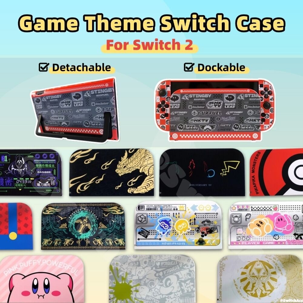 Switch 2 Game Theme Case for Nintendo Switch 2 Dock Special Design ...