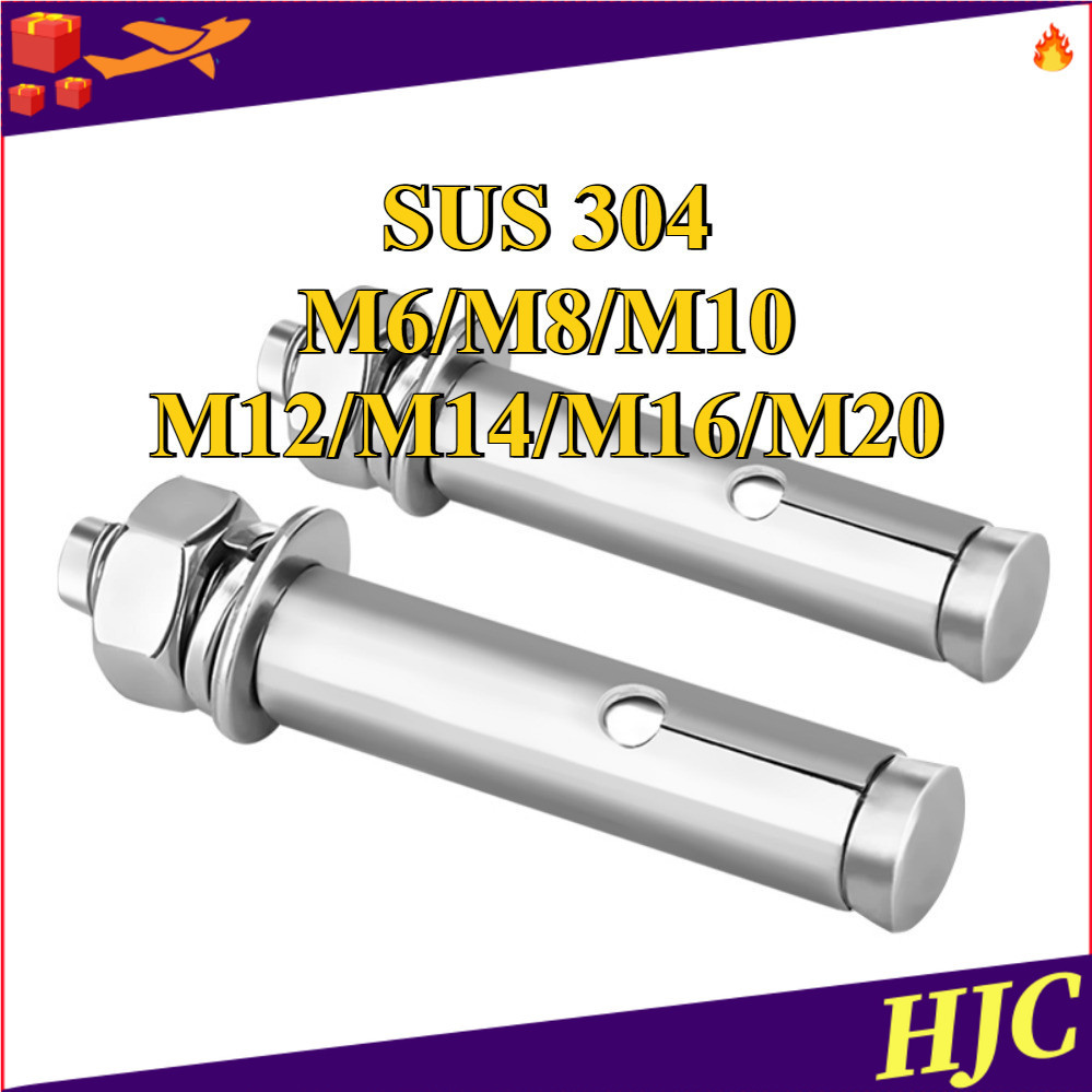 304 Stainless Steel Expansion Screw Bolt Extended Pull Explosion Expansion Tube Nail Outer Tube ...