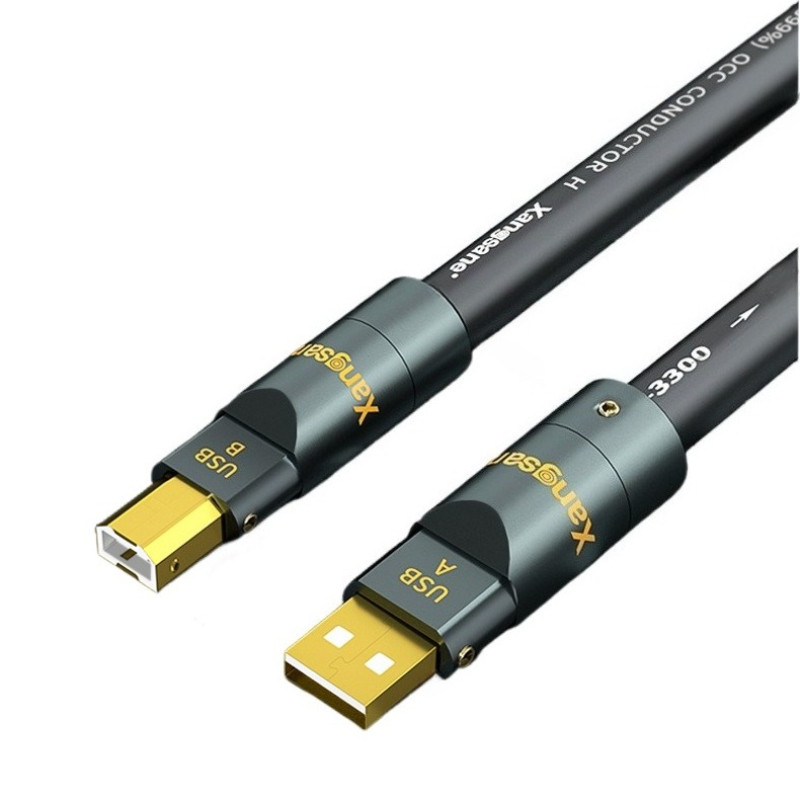 HiFi Audio USB Cable 6N OCC Type A To A / TypeA To B Cables OTG ...