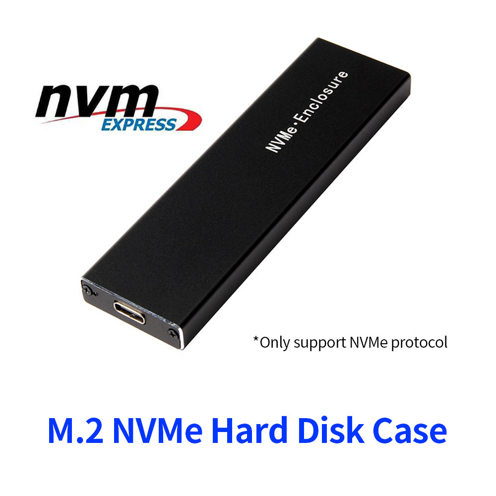 Alwaysonline M.2 NVMe SSD Case NVME Enclosure Type-C Interface Hard ...