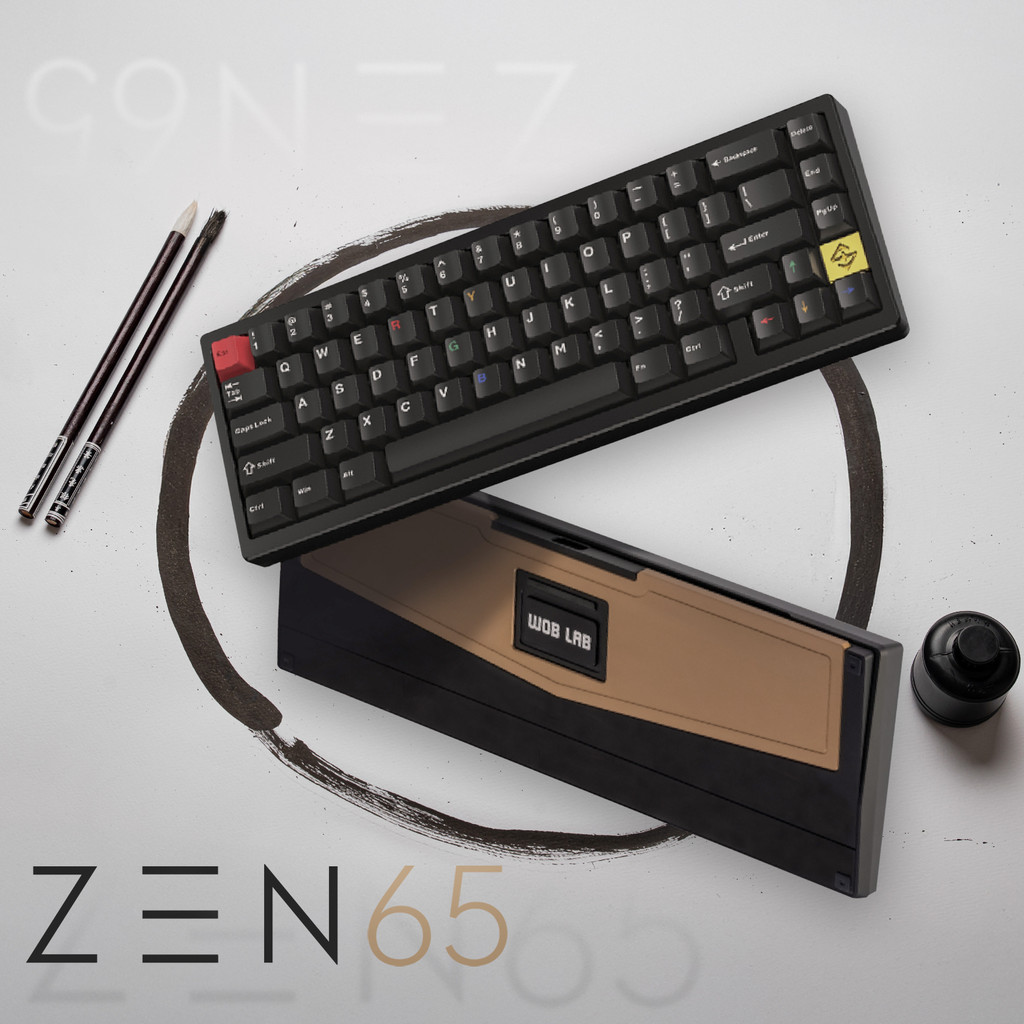 WOBKEY ZEN 65% Mechanical Keyboard –Tri-Mode Wireless, CNC Aluminium ...