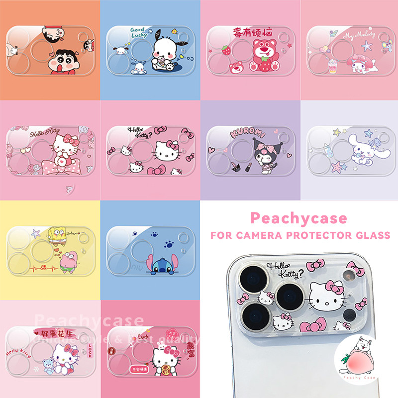 Cartoon Hello Kitty Melody Crayon Shin-chan 9H Camera Protection Glass ...