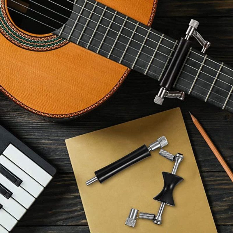 Guitar sliding tuning clip capo Guitar Rolling Capo Slides Easy Tunning ...