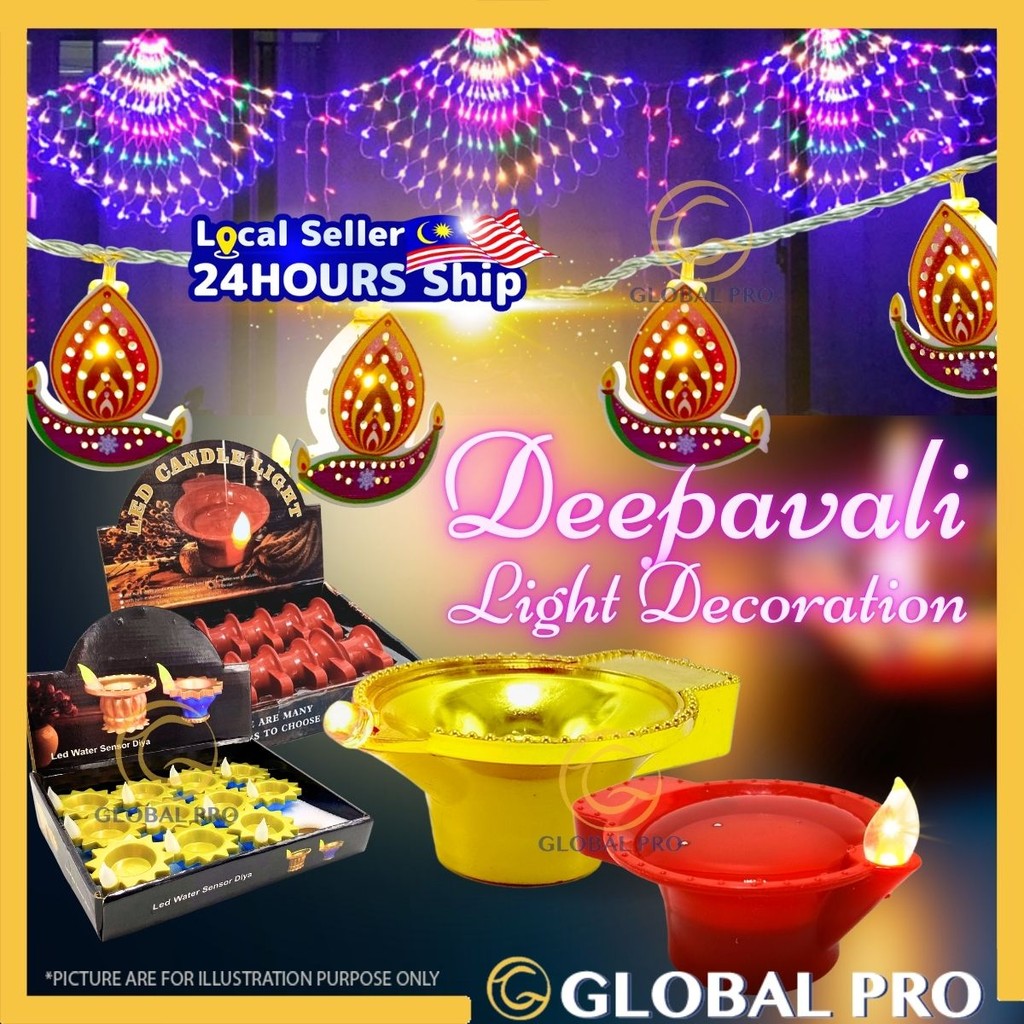Deepavali Light Decoration DIYA Light Diwali Light Lampu Raya Home ...