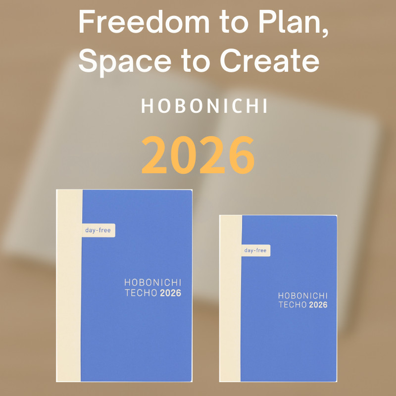 Hobonichi Techo 2026 Day-Free Edition (A5/A6 Monthly + Notebook/January ...