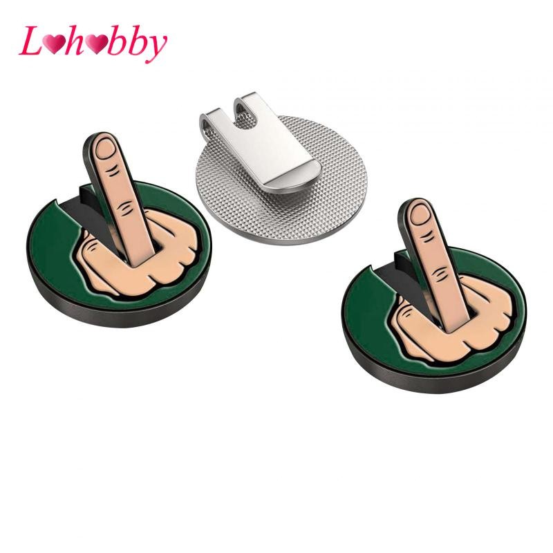[Lohobby] Funny Middle Finger Theme Golf Ball Marker Unisex Beginner ...
