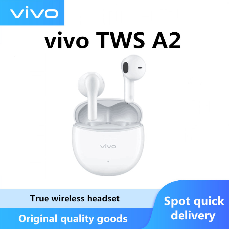 Original Vivo TWS A2 Wireless Bluetooth Headset Student Game Semi-in ...