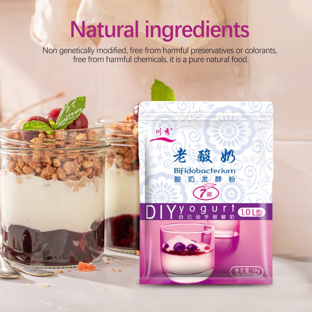 Natural Yogurt Starter Powder Healthy Probiotic Yeast For Homemade DIY ...