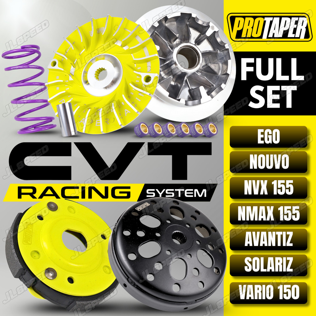 PROTAPER V2 Racing CVT System Front Rear Pulley Set Auto Clutch NVX ...