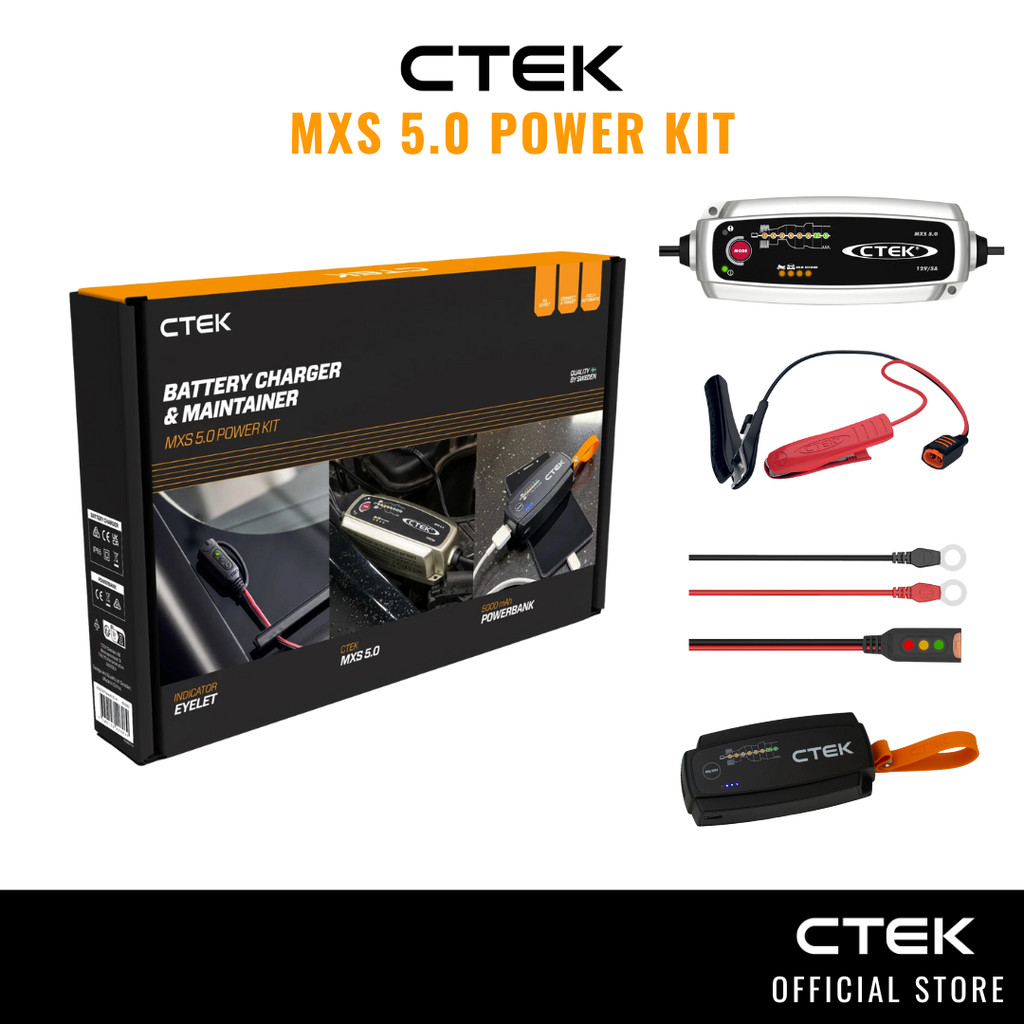 CTEK MXS 5.0 Smart Car Battery Charger 3 in 1 Power Kit | Shopee Malaysia