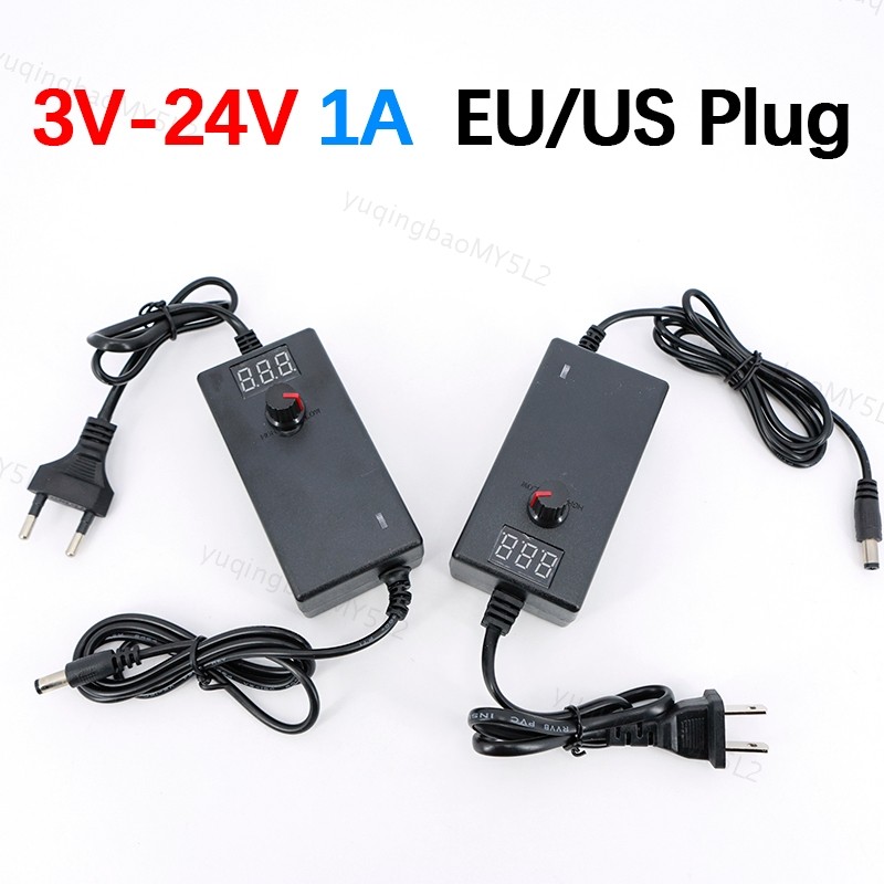 Universal AC 220V To dc 3V-24V 1A 5v 6v 8v 9v 12v 15v 16v 18v Adapters ...