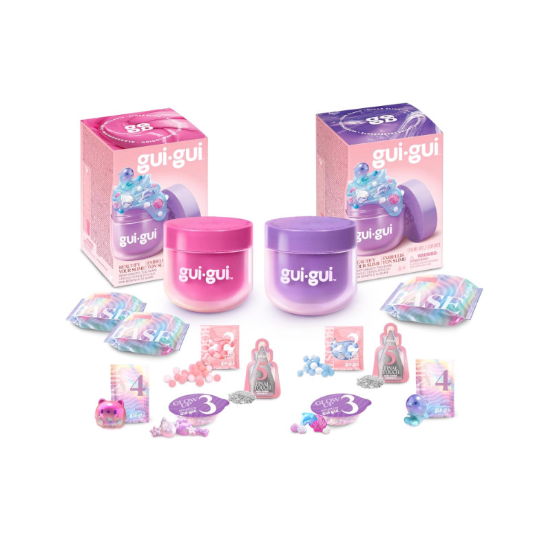 Gui-Gui Slime PINK & PURPLE Cloud Pack [The Most Beautiful Slime Ever ...