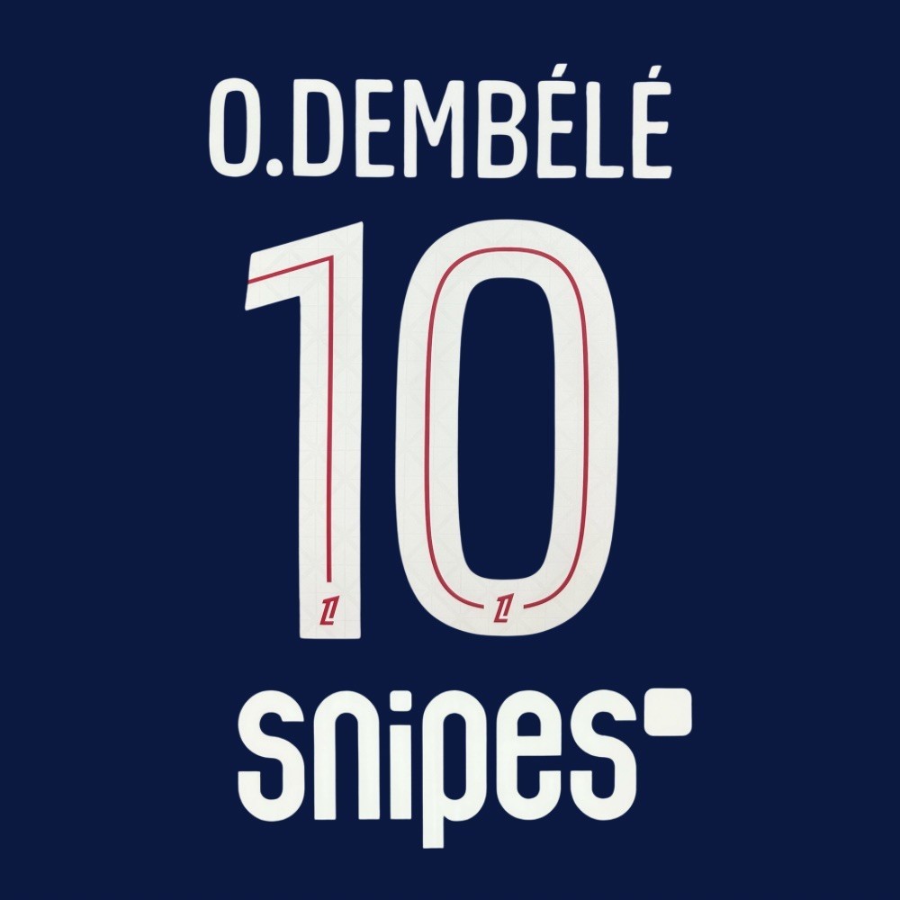 Official O.DEMBELE #10 + SNIPES PSG Home 2025-26 LIGUE 1 PRINT | Shopee ...